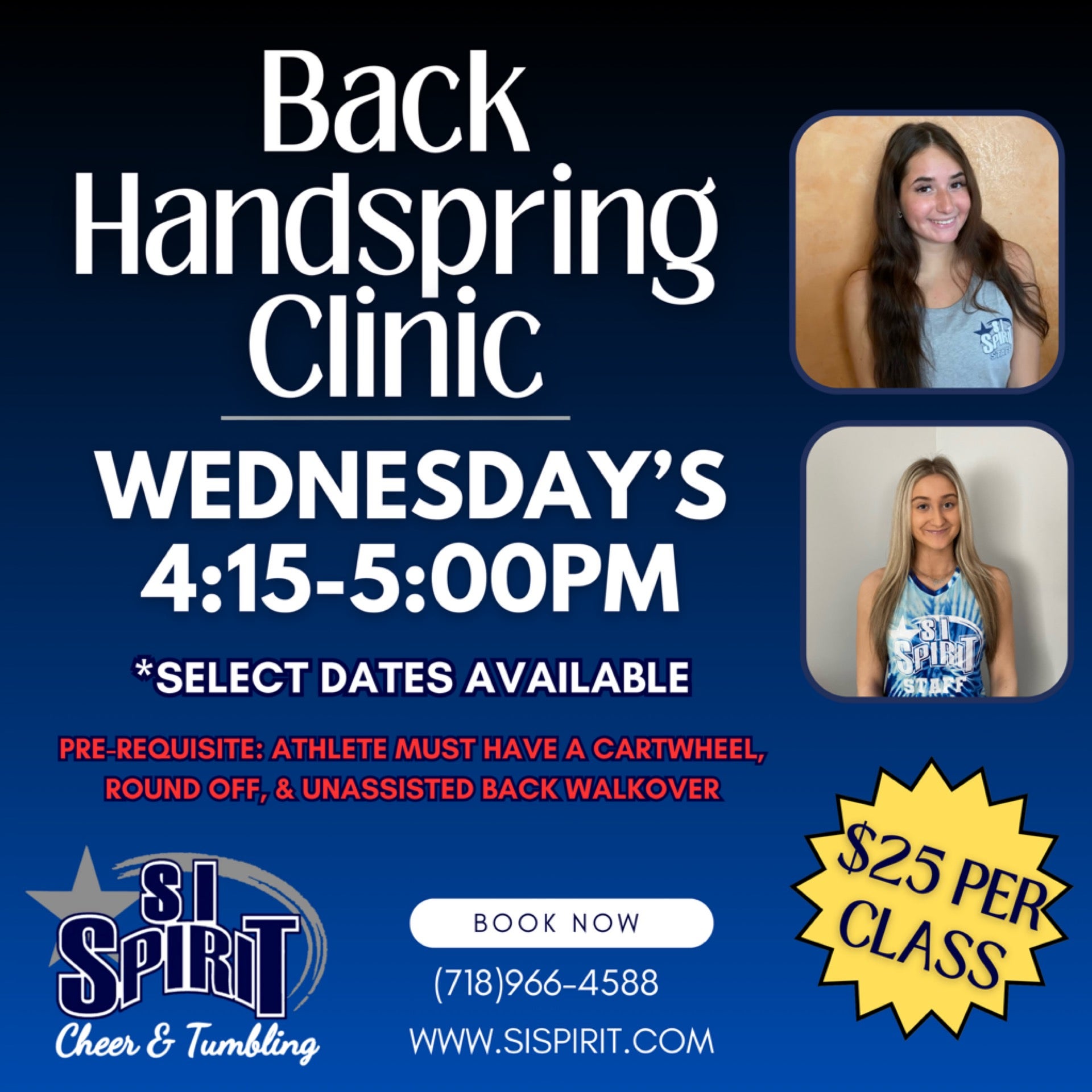 back handspring clinic